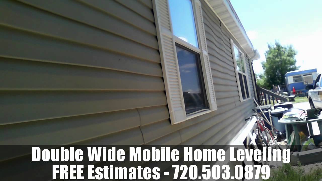 Double and Single Wide Mobile Home Leveling Denver - YouTube