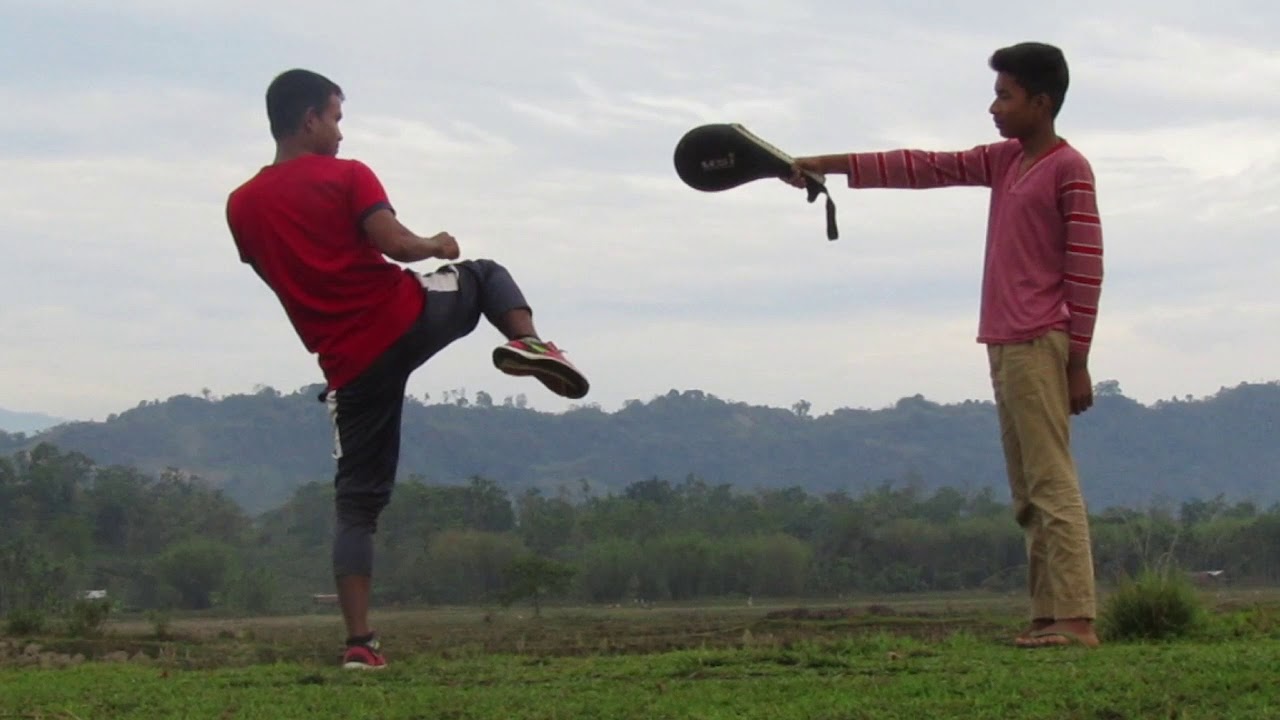 How to do 360 turning kick by Phonidhar Gogoi - YouTube