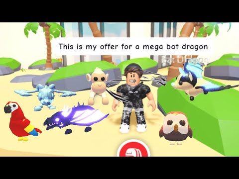My offer for a mega bat dragon! (Adopt me) - YouTube