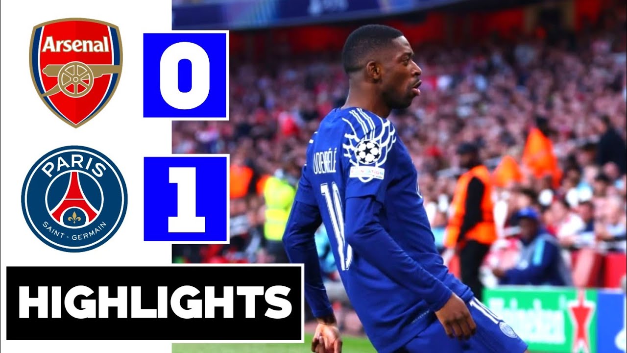PSG vs Arsenal (1-0) All Goals & Extended Highlights | Champions League ...