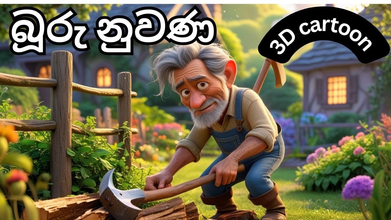 බූරු නුවන/Buru Nuwana Cartoon - Sinhala Cartoons In 3d Animation - YouTube