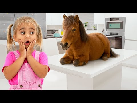 Alice çiftlik hayvanlarını ve seslerini öğreniyor