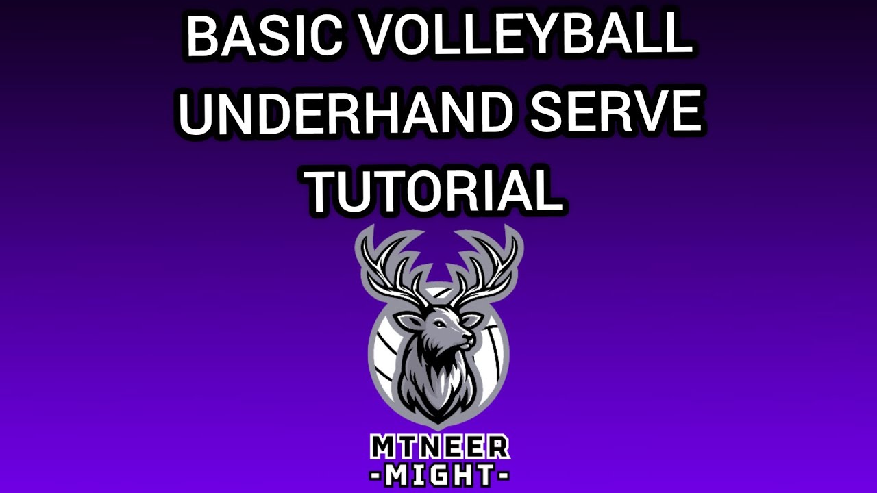 Volleyball Underhand Serve Tutorial - YouTube