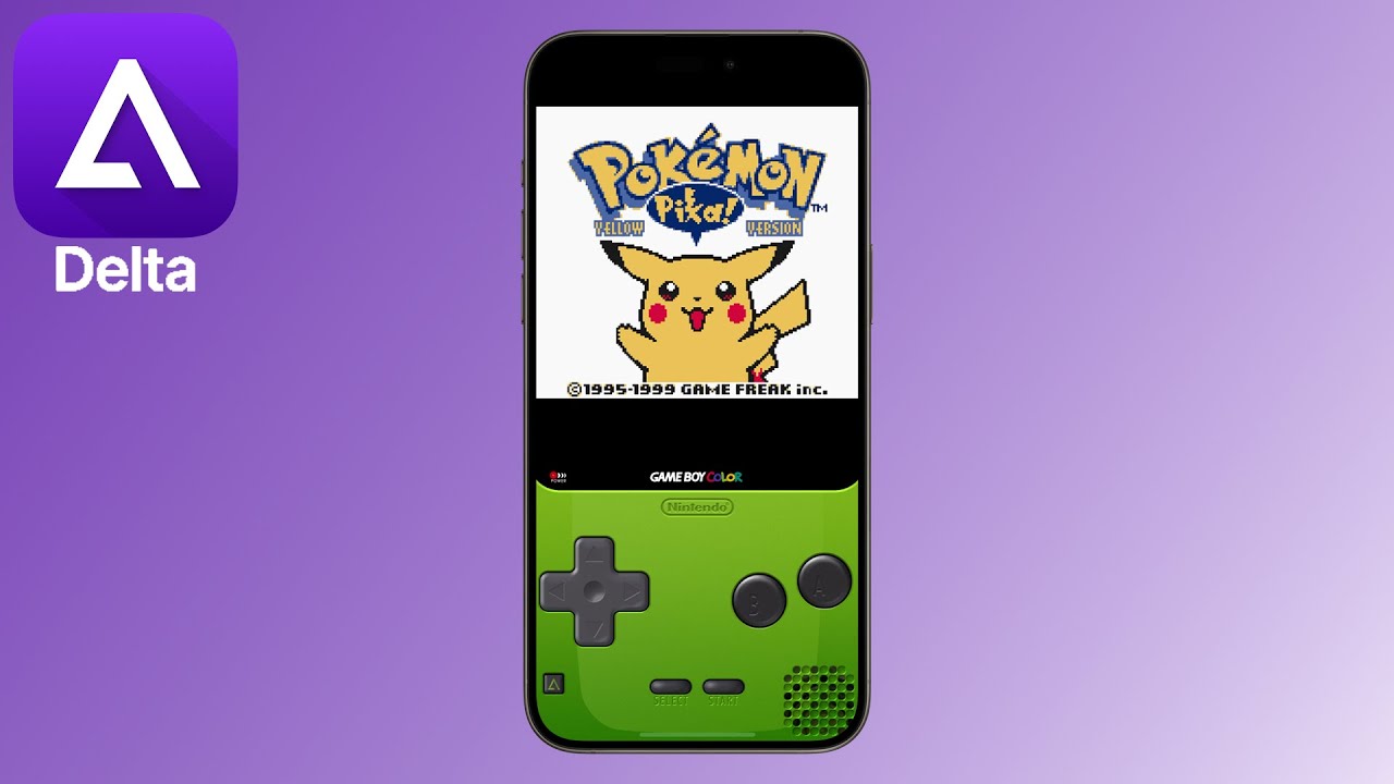 Delta Emulator iOS (GBC) - Pokémon Yellow | iPhone 15 Pro - YouTube