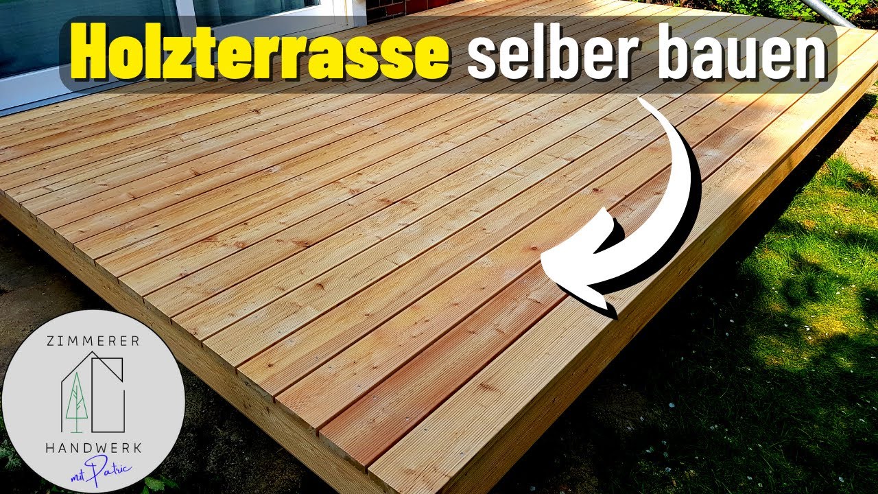 Terrasse selber bauen in 15 Minuten - YouTube