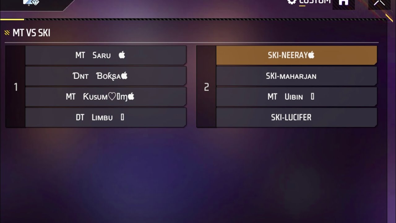 SHIKHAR-ICE ( SKI ) VS MT ESPORT (MT) ROOM CHALLANGE 🙈😳GULD VS GUILD ...