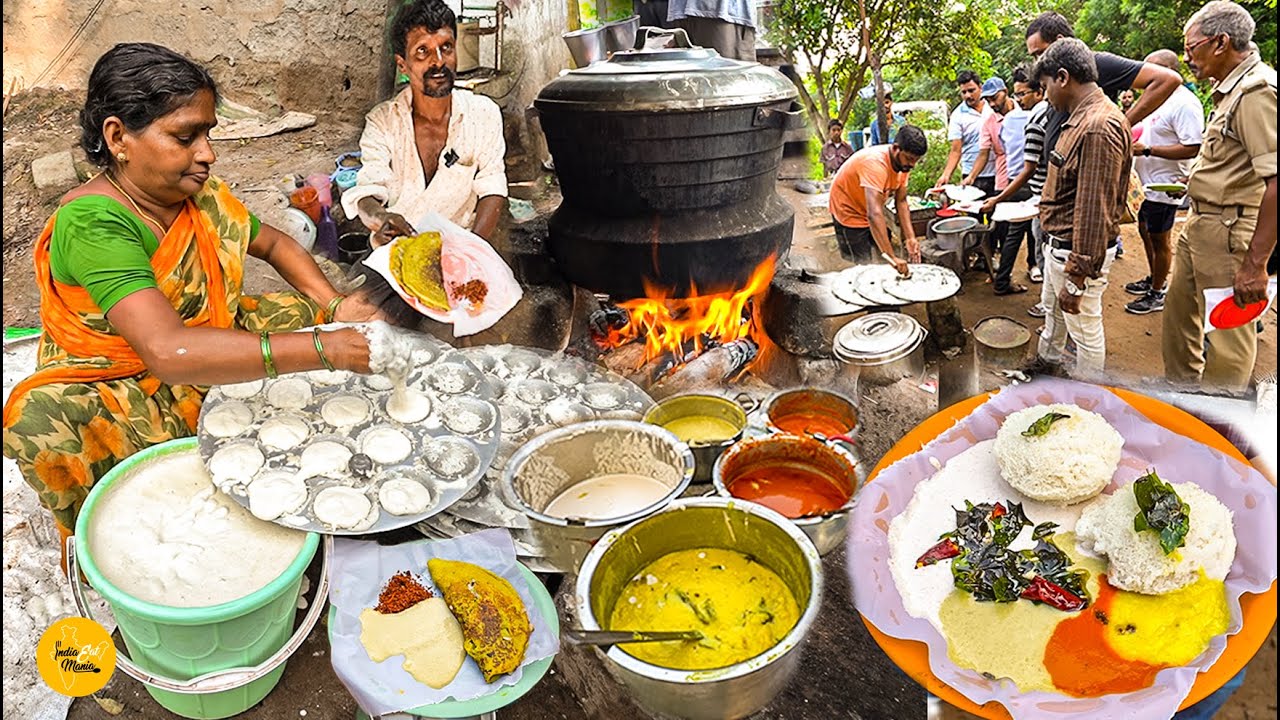 Visakhapatnam Famous Breakfast Ram Babu Ki Andhra Style Cheapest Idli ...