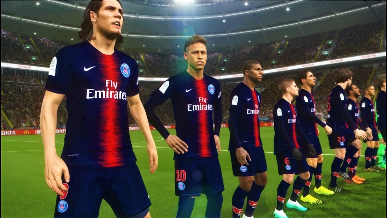 PSG vs Lyon | PES 2018 Gameplay PC - YouTube