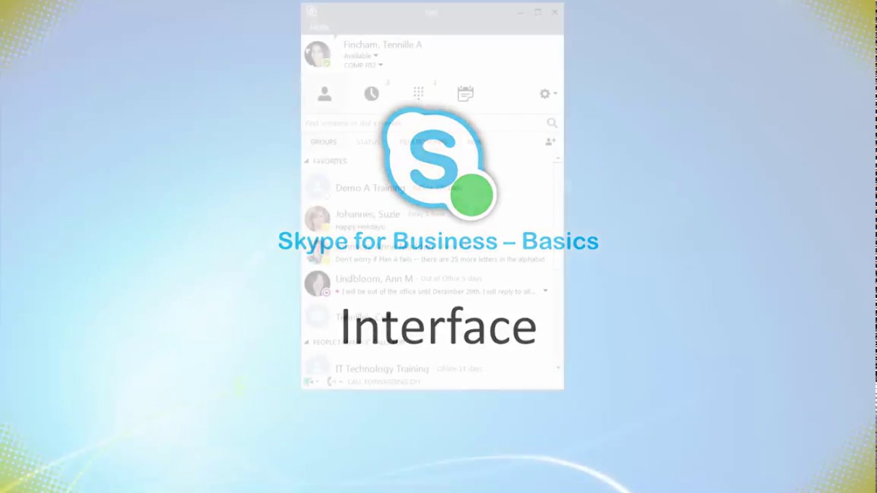 Skype Basics - Using the Interface - YouTube