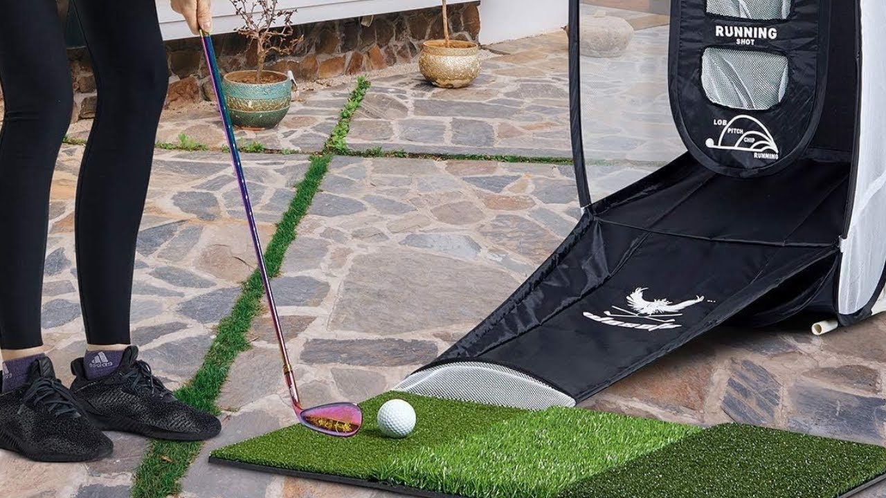 wosofe Golf Practice Hitting Net Indoor Backyard Home Chipping 2 Target ...