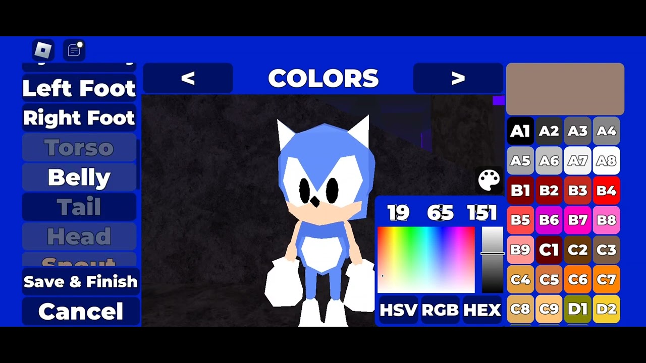How to make Classic Sonic on PolySonic RP (Roblox) - YouTube