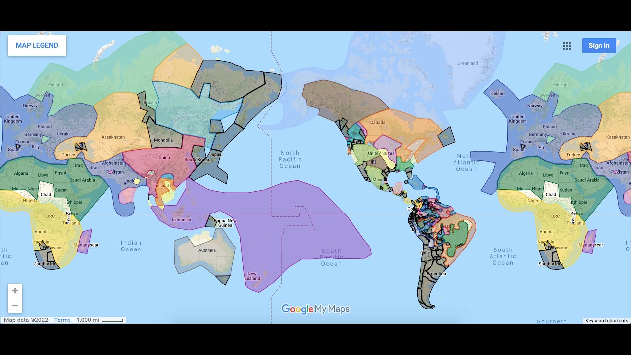 Language Families Map Sneak Peek - YouTube