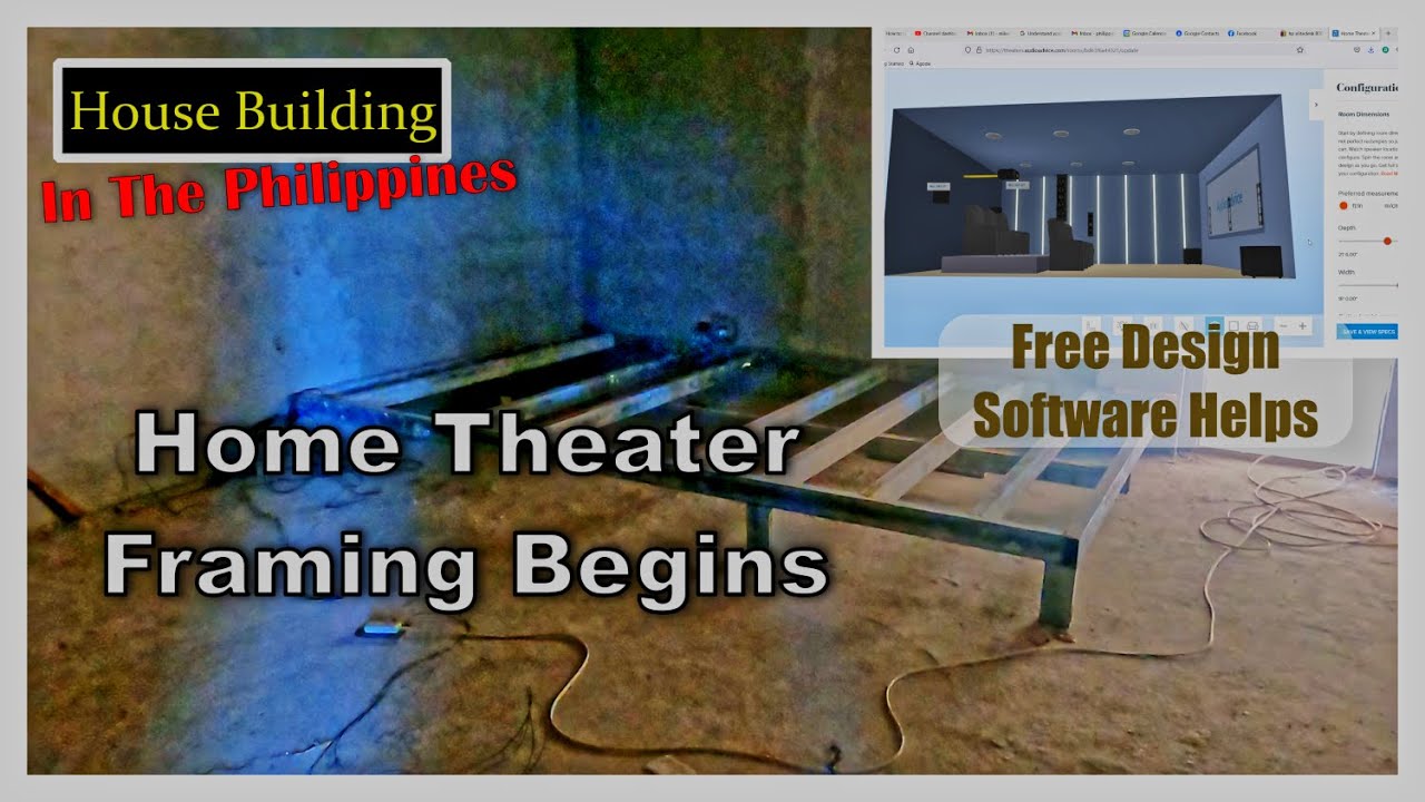 Philippine House Building Day 346 - Home Theater Build Begins - YouTube