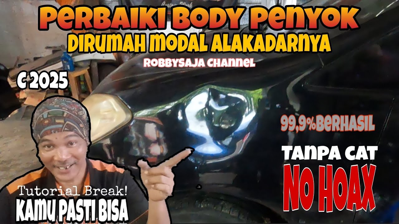 Cara Perbaiki Body Mobil Penyok Modal Minim Pemula pasti Bisa - YouTube