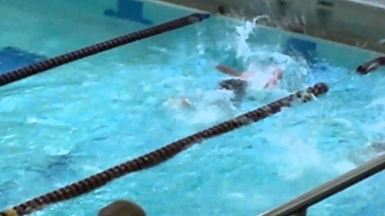 Tommy' s first swim meet. 7th grade 2012 - YouTube