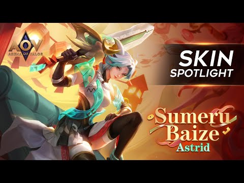 Astrid Sumeru Baize Skin Spotlight - Garena AOV (Arena of Valor) - YouTube