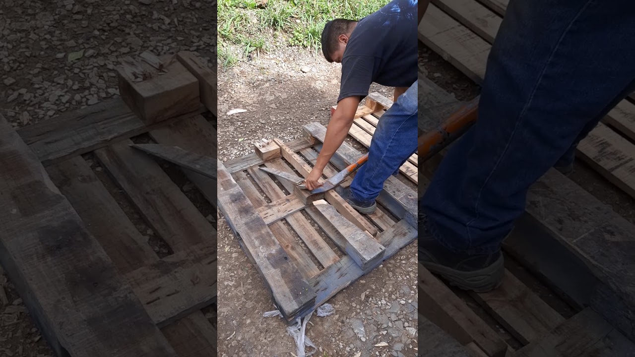 Como restaurar estibas | pallet - YouTube