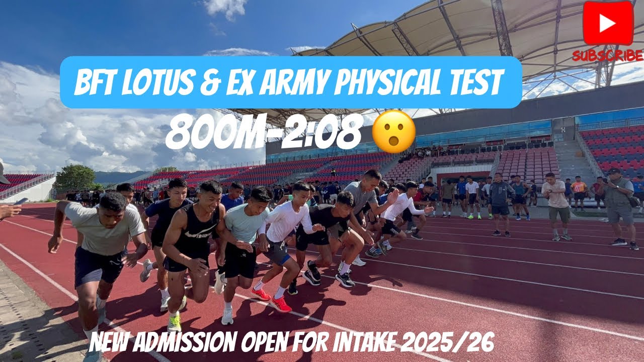Bft Lotus & Ex-Army weekly Physical test Intake2024/25 - YouTube