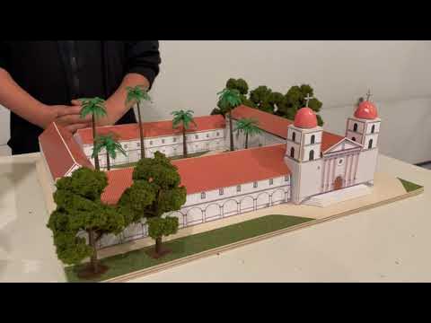 Old Santa Barbara Mission Model Presentation - YouTube