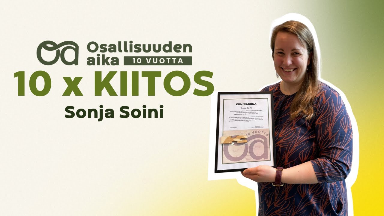 10 X Kiitos Sonja Soini - YouTube