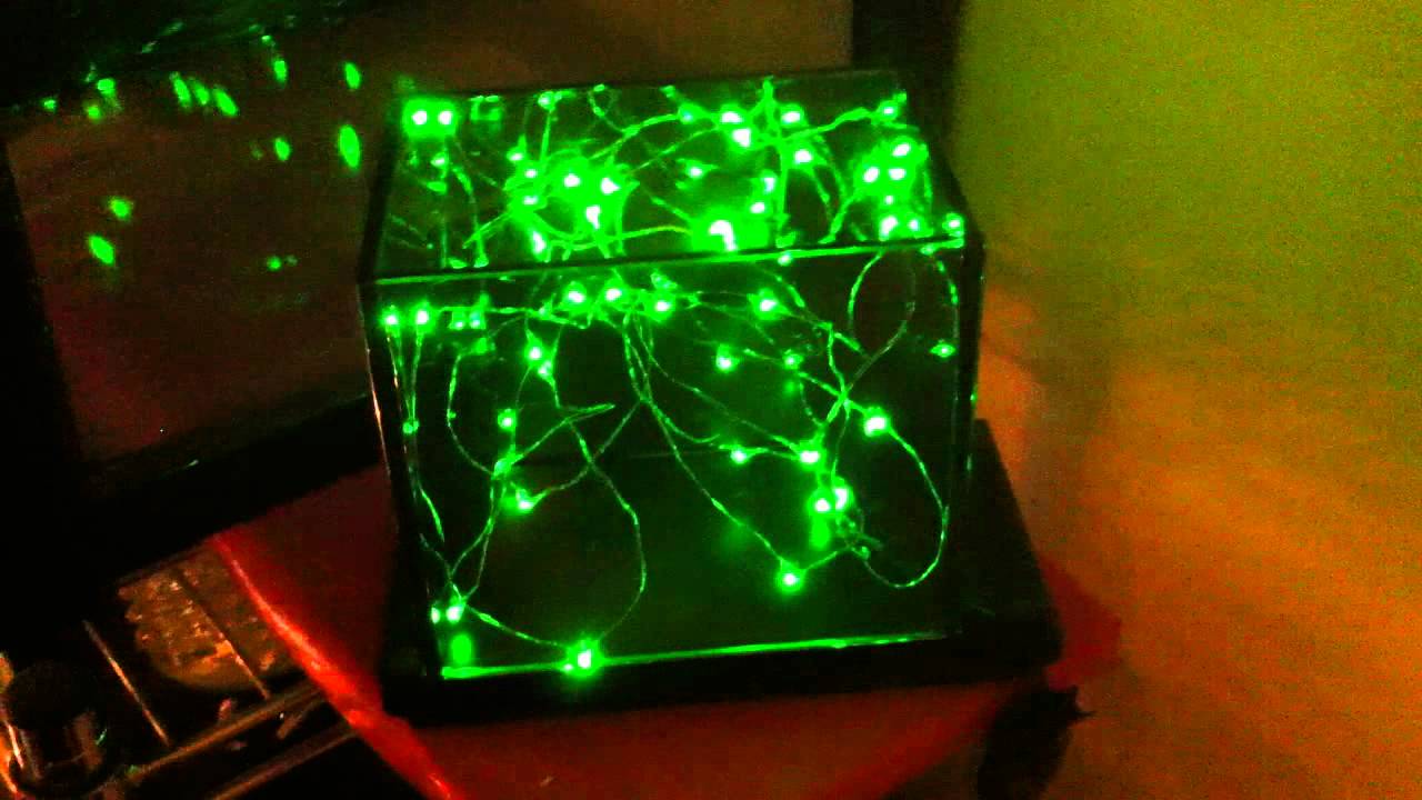Infinity Mirror Galaxy of Green Stars - YouTube
