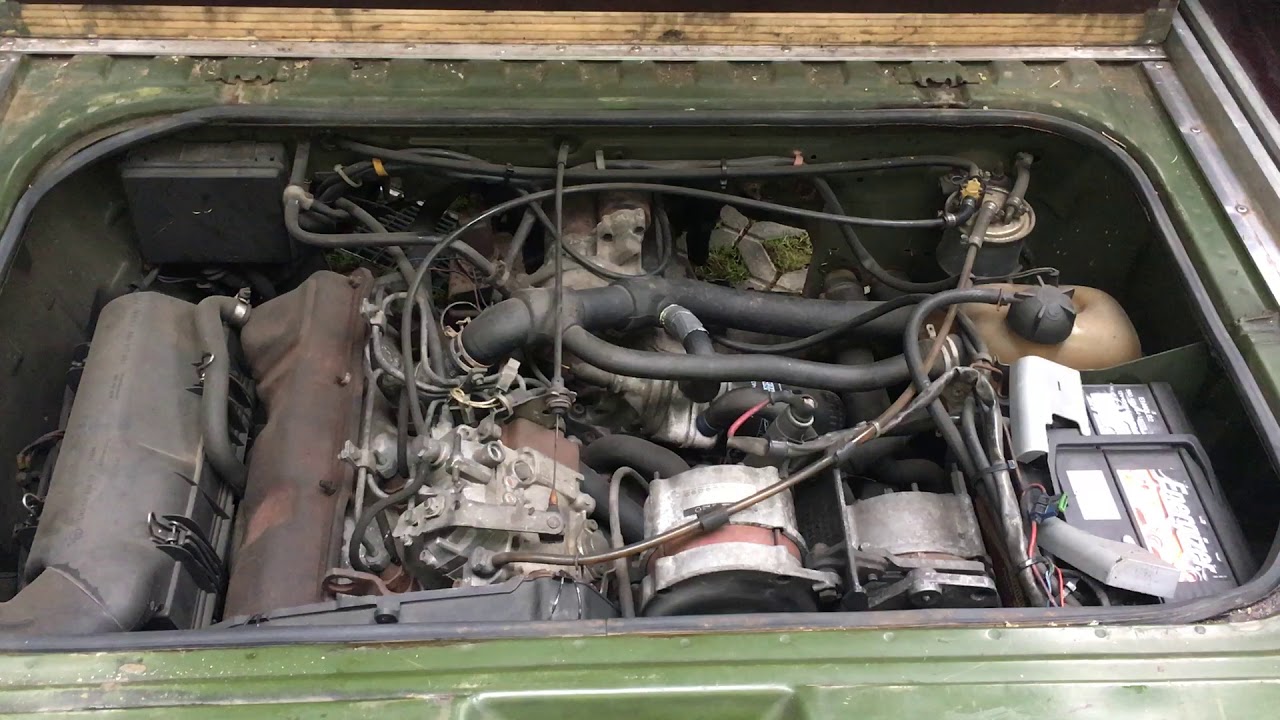 VW Bus T3 Bundeswehr - Motorlauf (CS Diesel Sauger) - YouTube