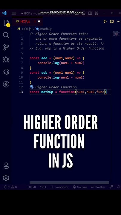🤩🤩 Advanced Higher Order Function (HOF) in JavaScript! #shorts # ...