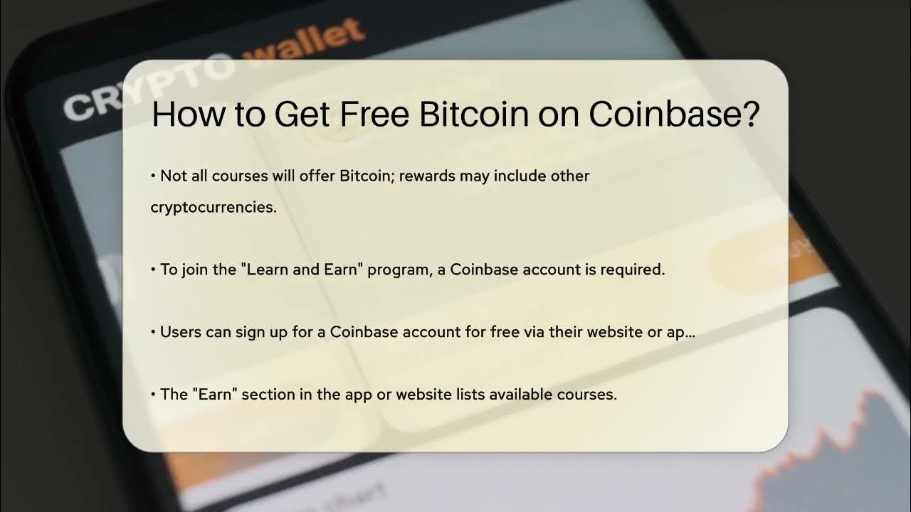 How to Get Free Bitcoin on Coinbase? - CryptoBasics360.com - YouTube
