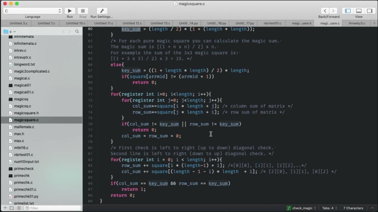 Magic Square In C C Programming Language Lesson 20 YouTube magic-square-in-c-c-programming-language-lesson-20-youtube
