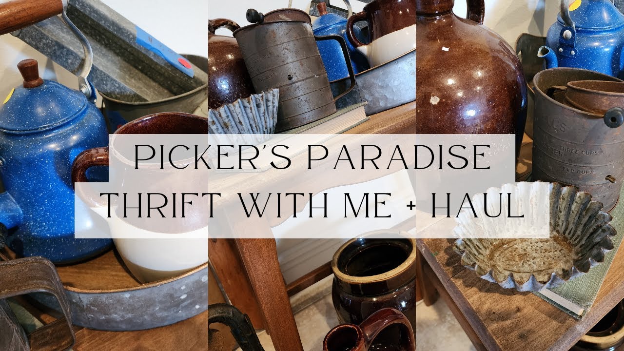 Pickers Paradise Garage Sale + Haul | MY FAVORITE Vintage and Antique ...