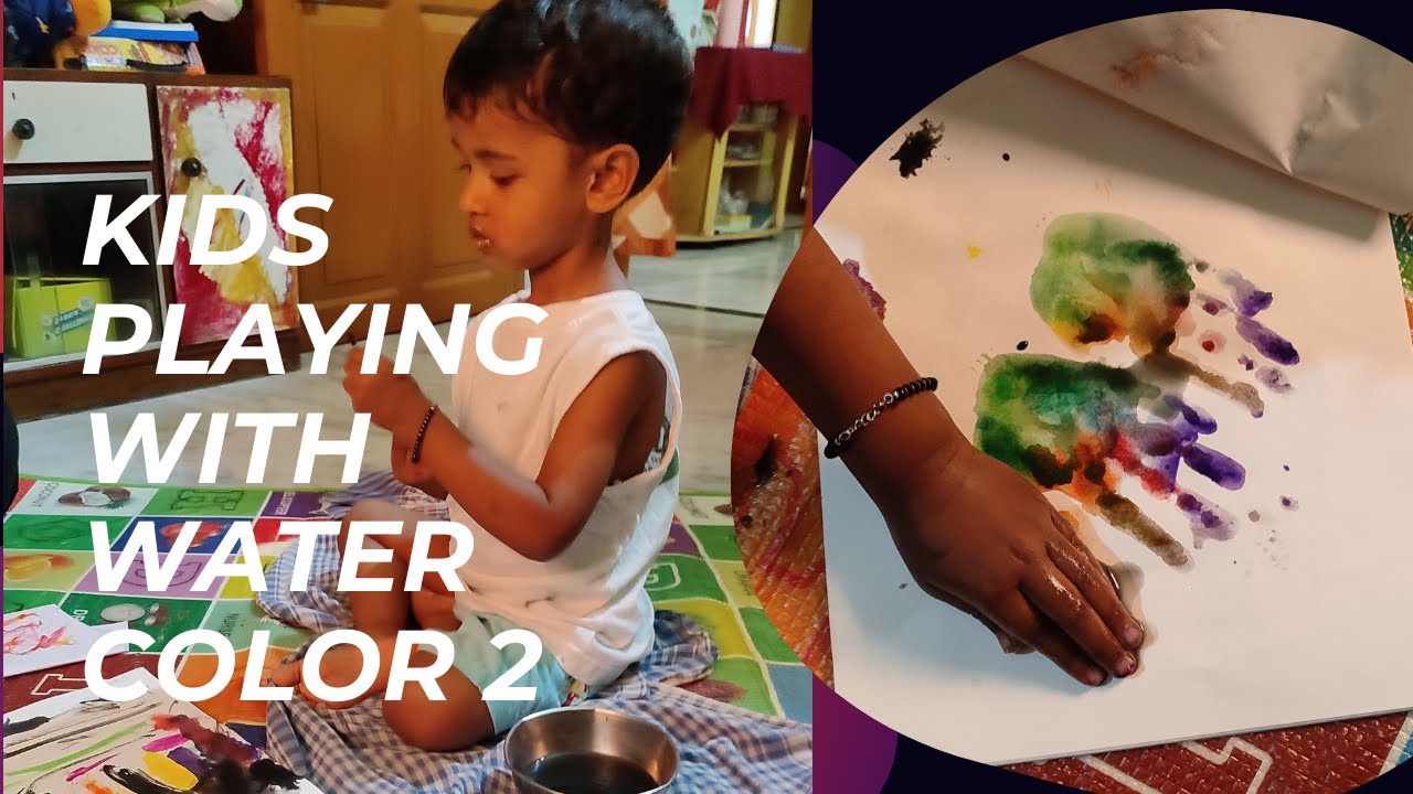 Kids Playing with water color | Kids Game | video 4 | - YouTube