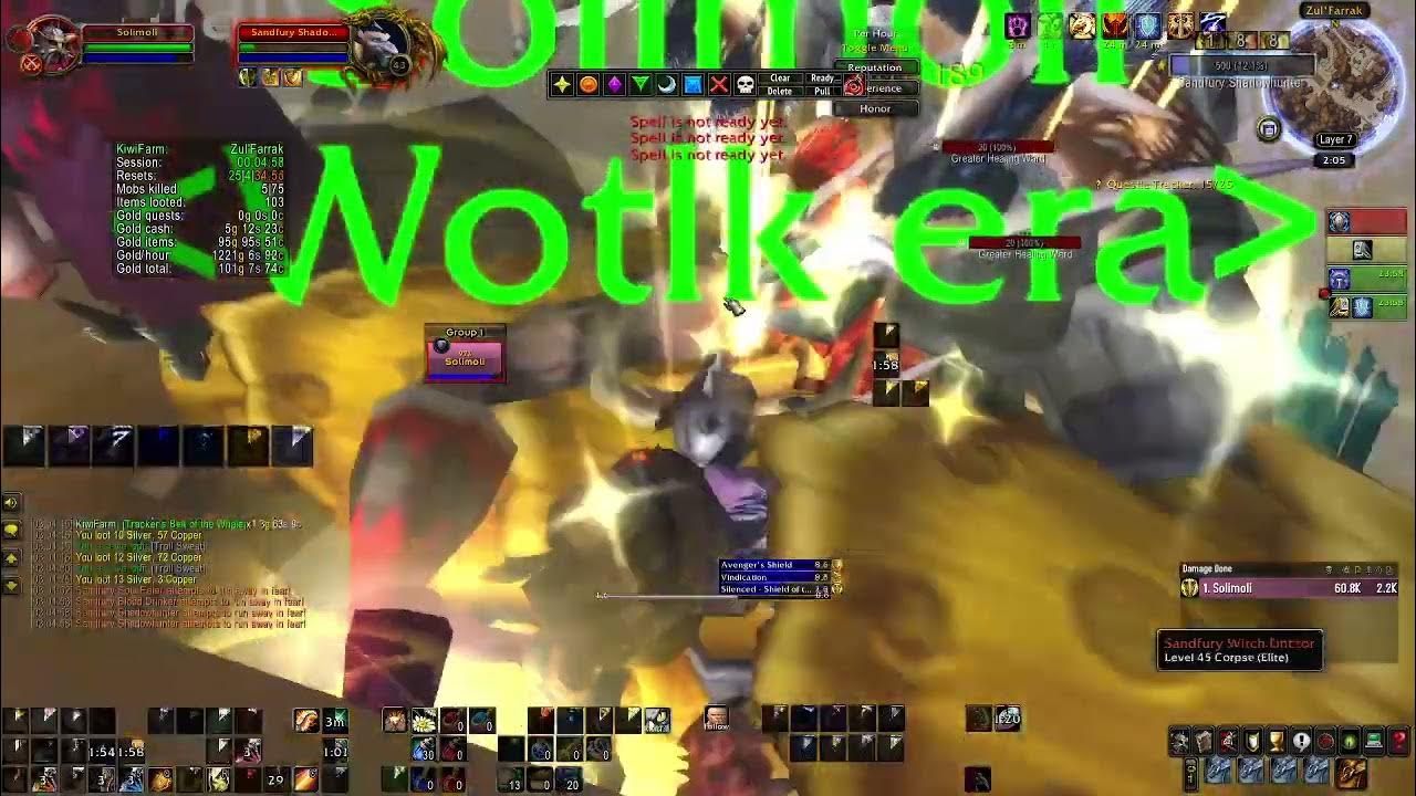 Zul'Farrak WOTLK Classic Gold Farm as a Level 80 Paladin! 600-1000+G/hr! - YouTube