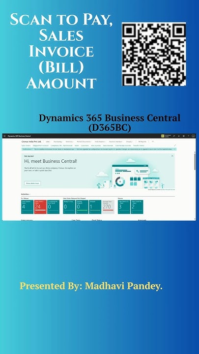 GST Sales E-invoice - QR Code Scan to Pay in Business Central # ...
