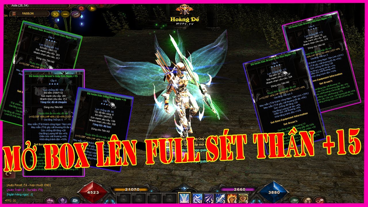 Mu Online Mới Ra | Bị Địch Hành Qúa Khô Máu Mở Box Lên Full Sét Thần ...