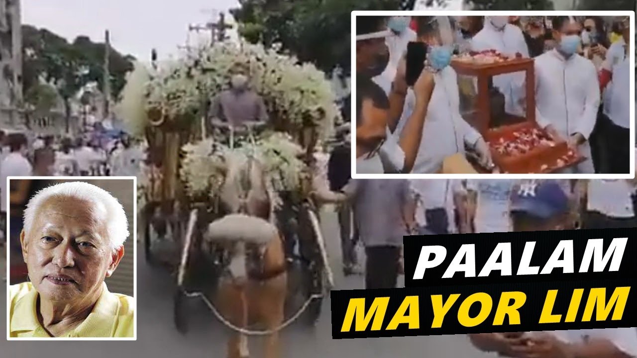 MANILA EX MAYOR ''LIM'' DINAGSA NG MGA NAKIKIRAMAY - YouTube