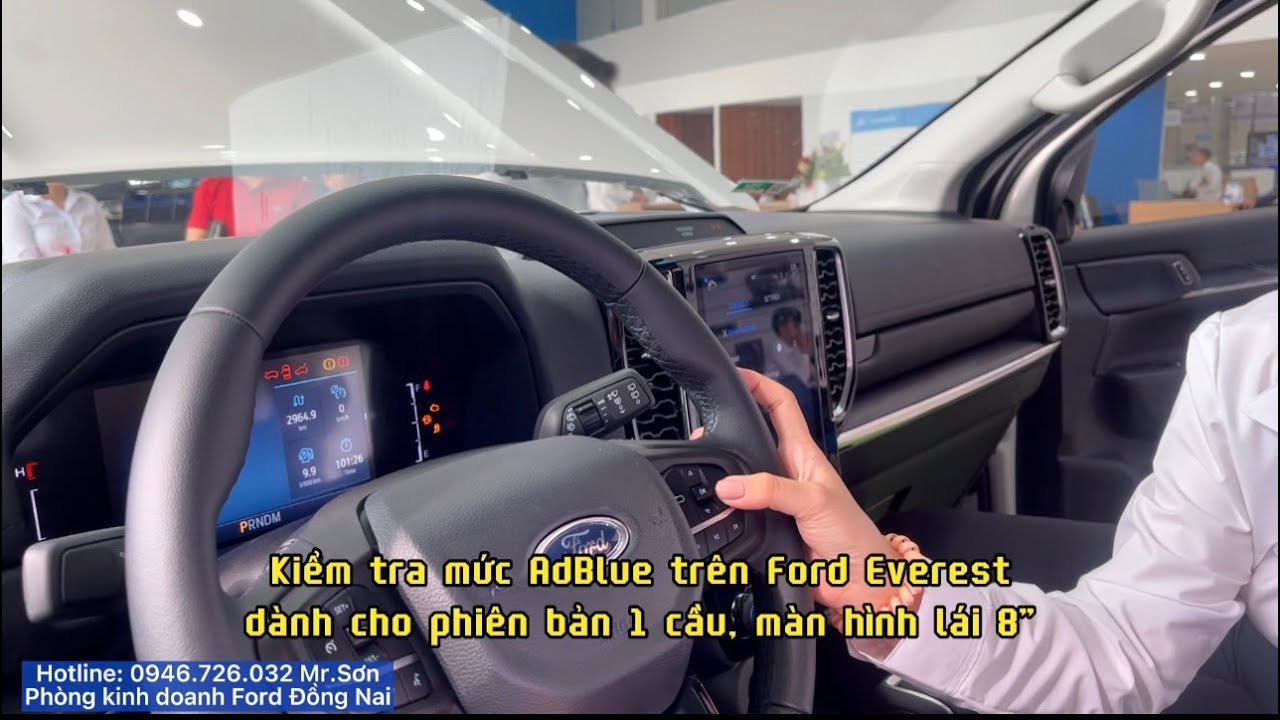 Cách xem mức AdBlue trên Ford Everest thế hệ mới bản Titanium, Sport ...