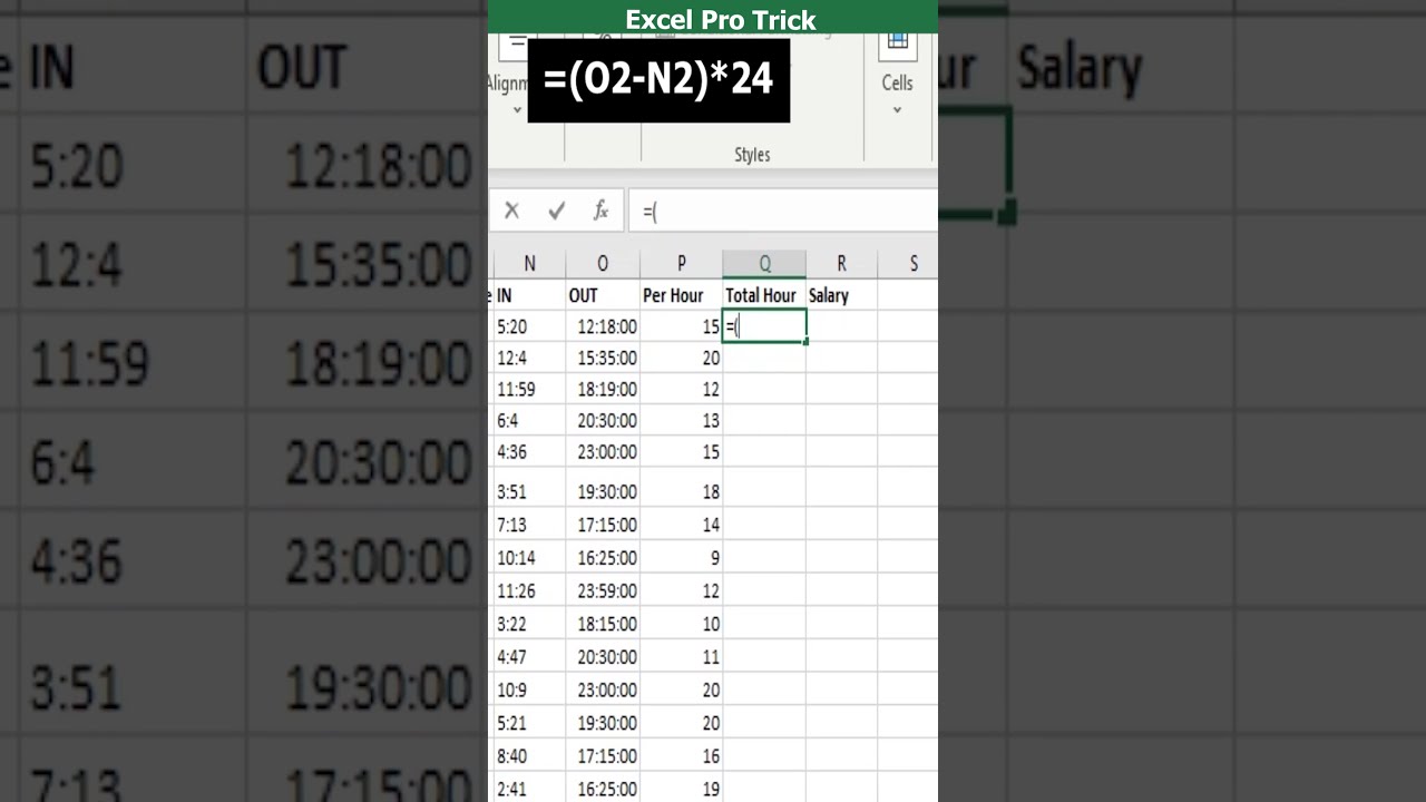 Excel ProTrick How To Calculate Per Day Salary In Excel excel Excel ProTrick How To Calculate Per Day Salary In Excel excel