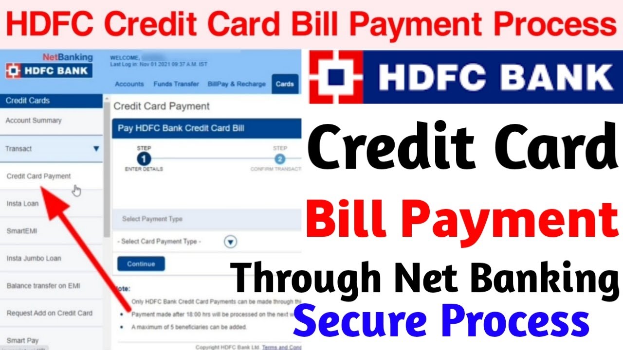 How To Pay HDFC Credit Card Bill Online Through Net Banking HDFC how-to-pay-hdfc-credit-card-bill-online-through-net-banking-hdfc
