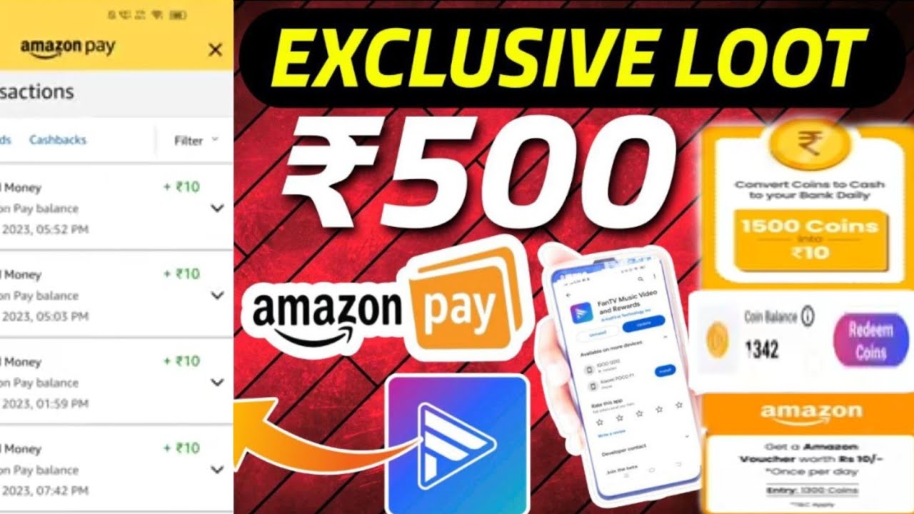 🔥EARN UNLIMITED AMAZON VOUCHER 🔥 Exclusive Loot🛑 EARN UNLIMITED AMAZON ...