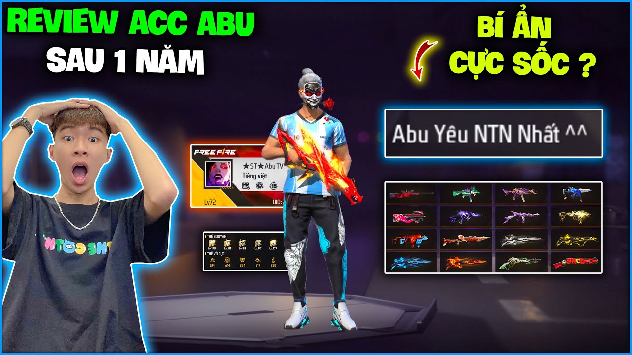 Free Fire | NTN review acc Abu TV sau 1 năm bất ngờ phát hiện bí ẩn cực ...