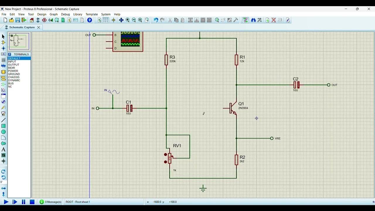 TRANSISTOR BIASED ANALYSIS USING PROTEUS - YouTube