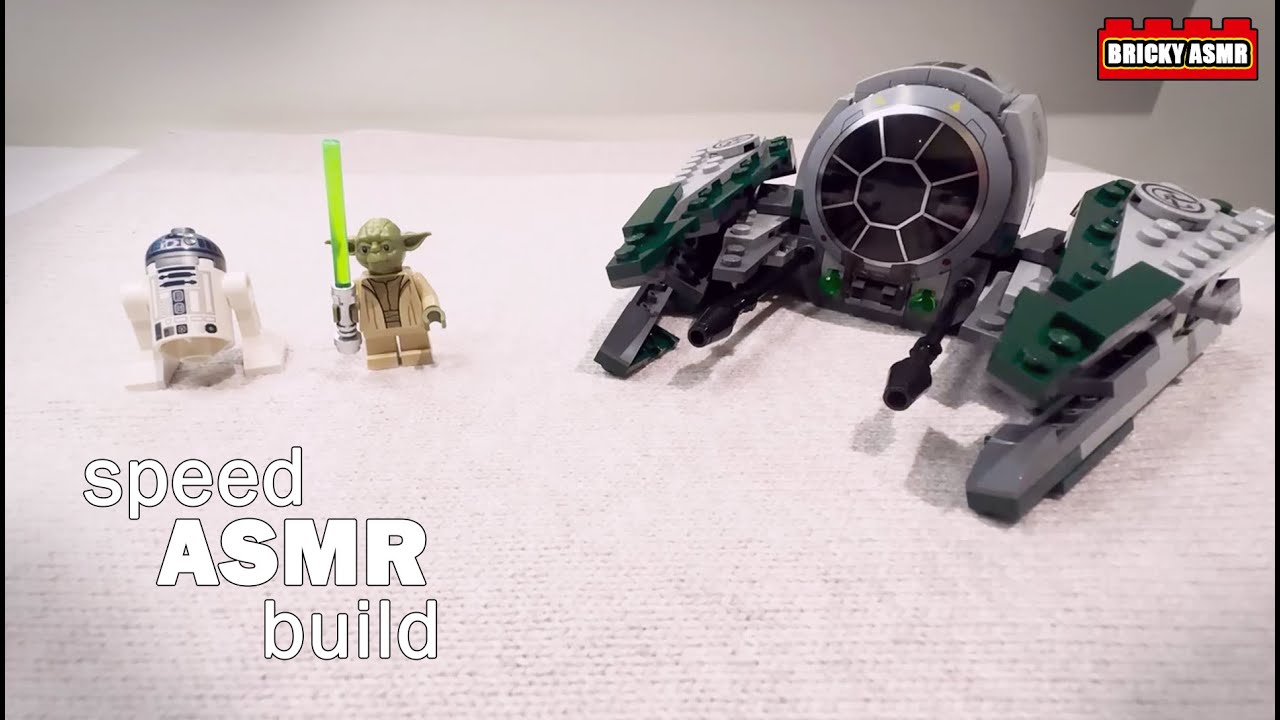 LEGO ASMR Building Yoda's Jedi Starfighter (ASMR Speed Build) - YouTube