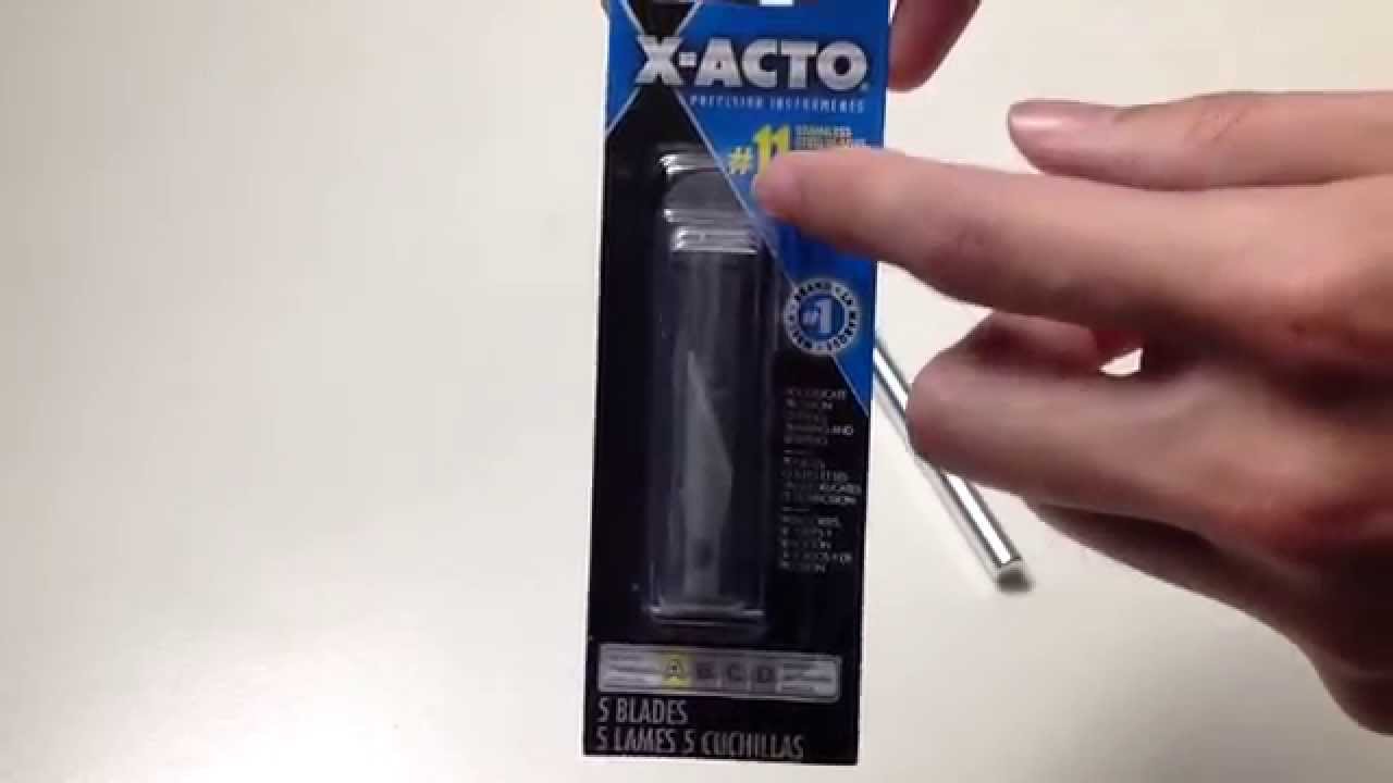 X-ACTO #11 Replacement Blades For A Handles Unboxing - YouTube