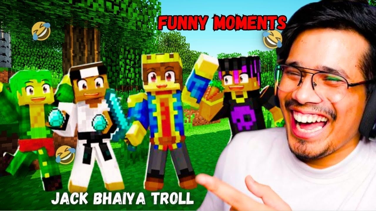 FUNNY MOMENTS OF GAMERFLEET 🤣🤣@GamerFleet @AnshuBisht | CREEPYMINE ...