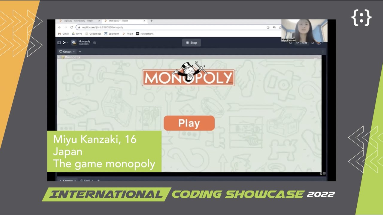 Miyu Kanzaki, 16, Japan | Python Project Showcase | ICS 2022 - YouTube