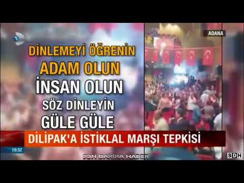 Kendini Gazeteci zanneden Abdulrahman Dilipak denen şahıs İstikal Marşına Saygılısızlığı