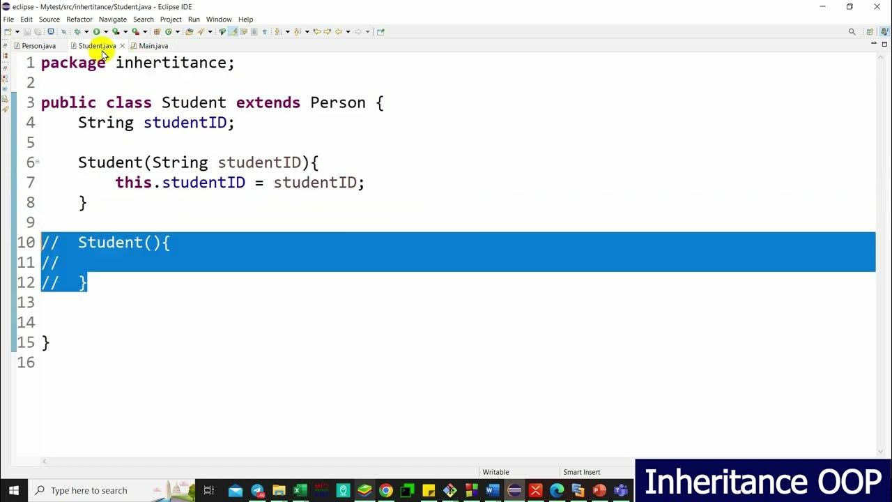 12 Inheritance For Code Reusability Youtube