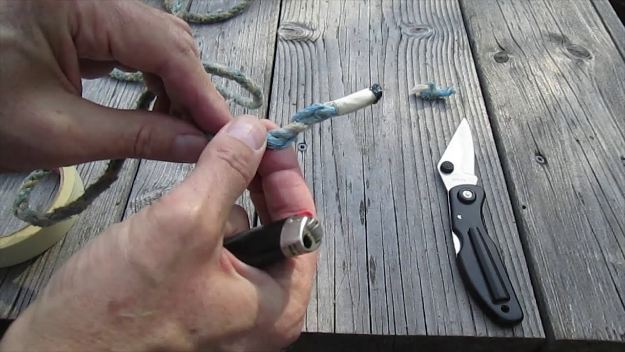 How to Repair a Frayed Nylon Rope - YouTube