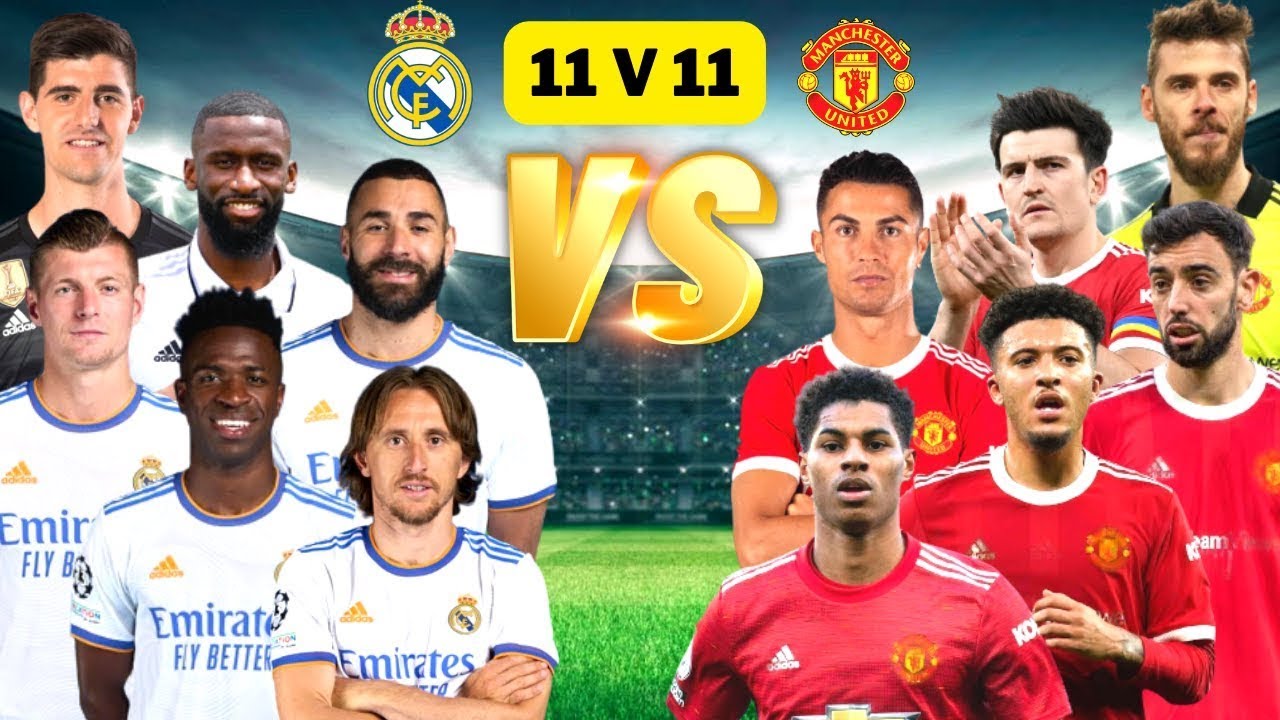 2023 Real Madrid 🆚 2023 Man. Utd (Benzema, Vini Jr., Rüdiger - Ronaldo ...