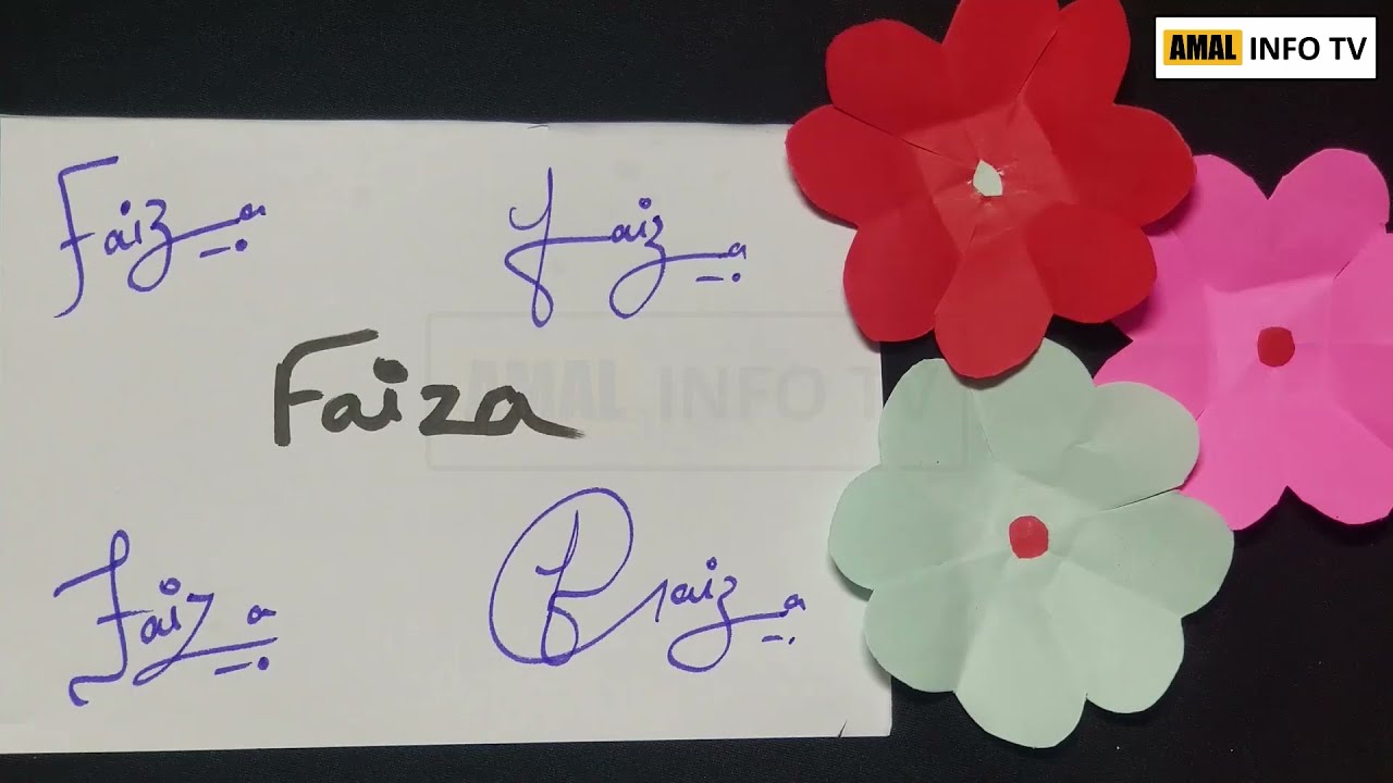 Faiza Name Signature - Handwritten Signature Style for Faiza Name ...